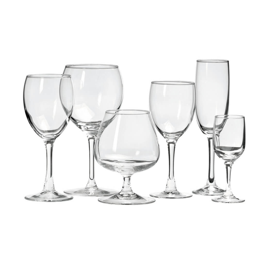 Alquiler Cristalería Princesa para eventos - Grupo Abasa